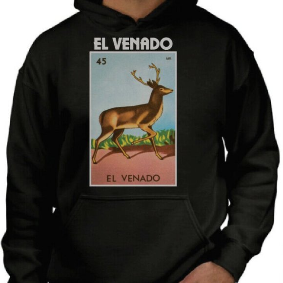 Gildan | Sweaters | El Venado Loteria Mexican Bingo Hooded Gift ...